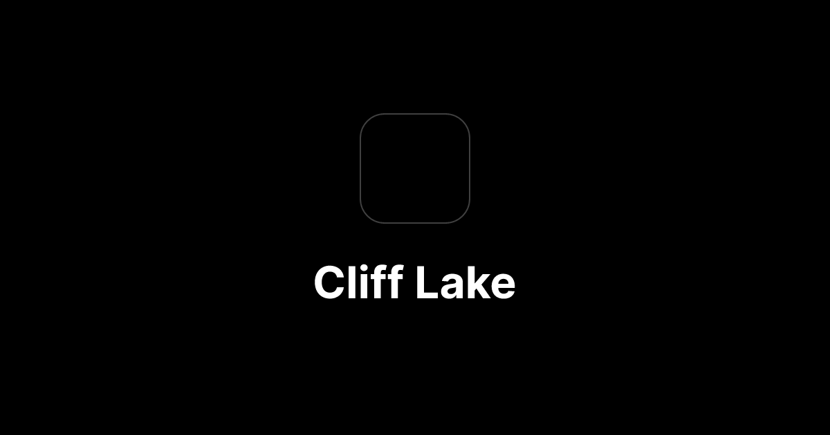 Cliff Lake Water Temperature & Fishing Reports | LakeMonster