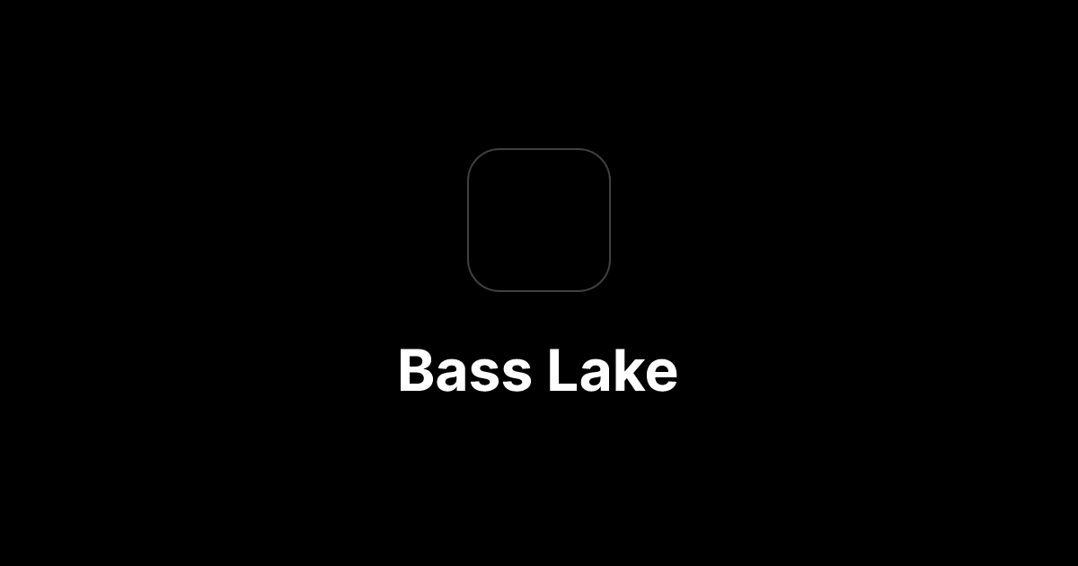 Bass Lake Water Temperature & Fishing Reports | LakeMonster