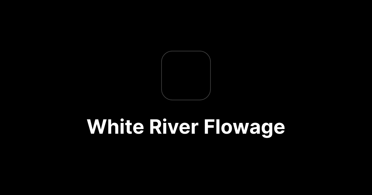 White River Flowage Water Temperature & Fishing Reports | LakeMonster