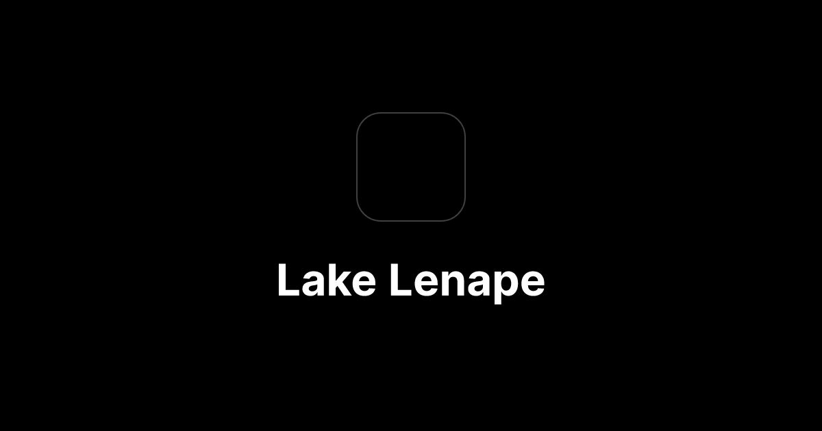 Lake Lenape Water Temperature & Fishing Reports | LakeMonster
