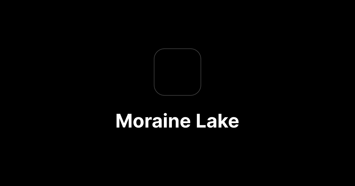 Moraine Lake Water Temperature & Fishing Reports | LakeMonster